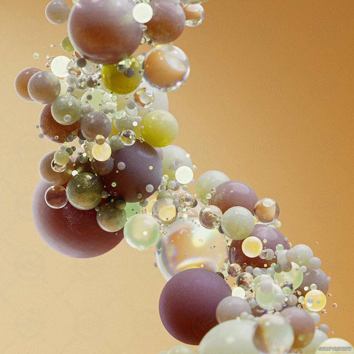 Amber Cluster – Raw & Rendered